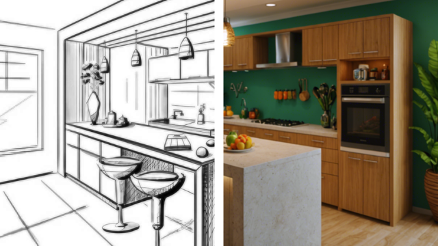 AI Sketch to Renders. Render your sketches into photos.